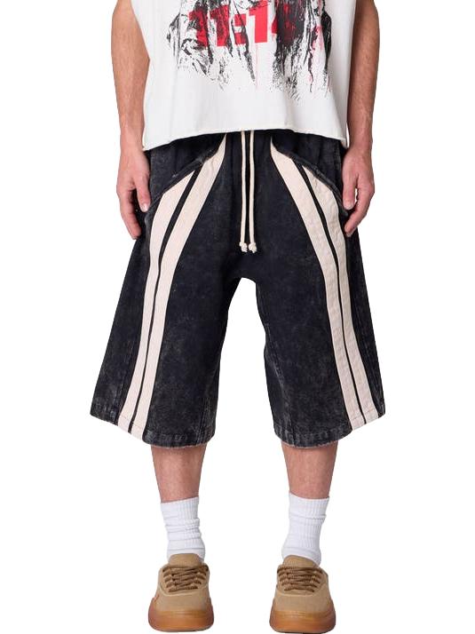 MNML mnml Ultra Baggy Stripe Twill Shorts